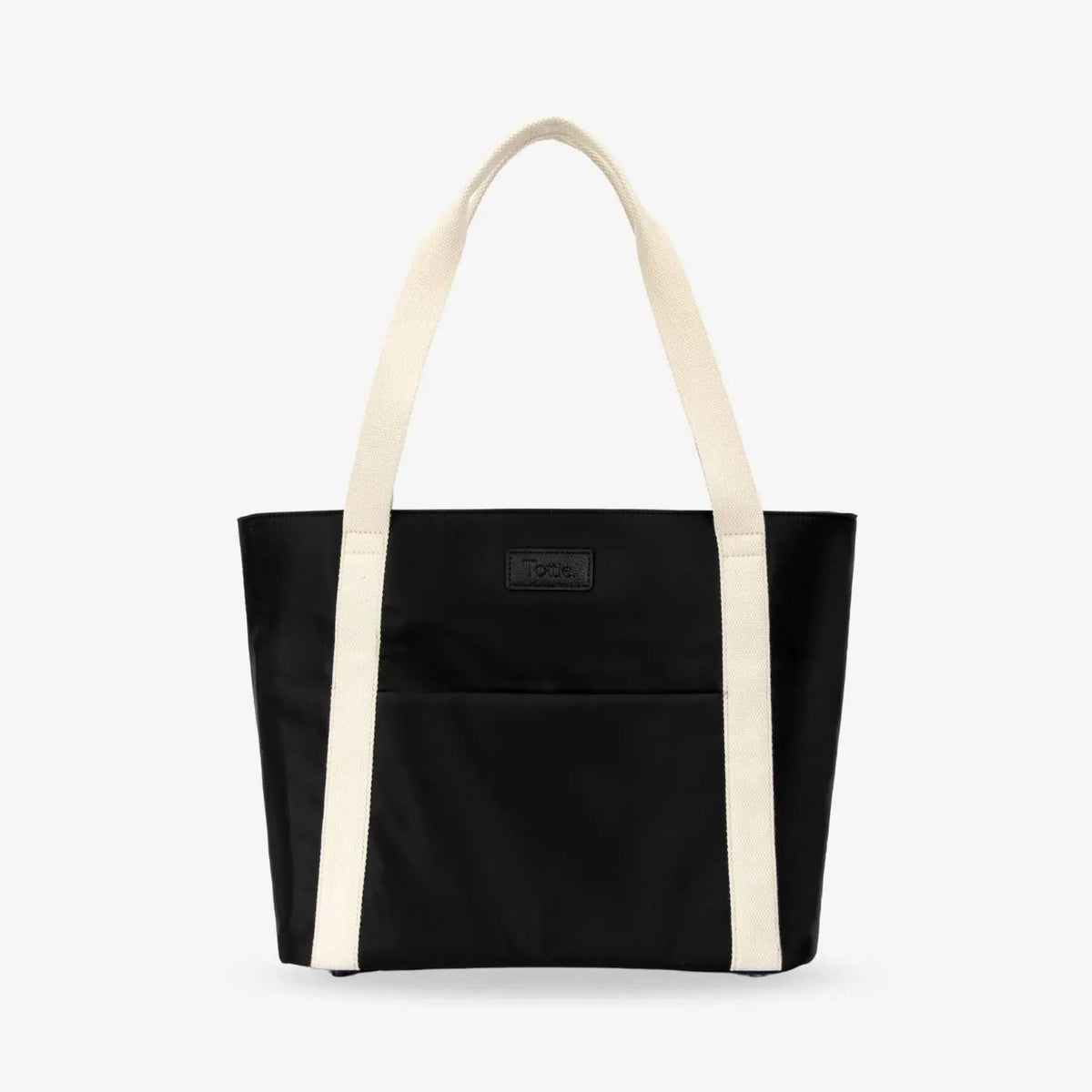 Nylon Tote In Black and Cream | Tote Bags Australia | Tottie