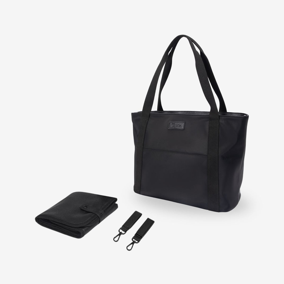 Nylon Nappy Bag in Black | Diaper Bags Australia | Tottie