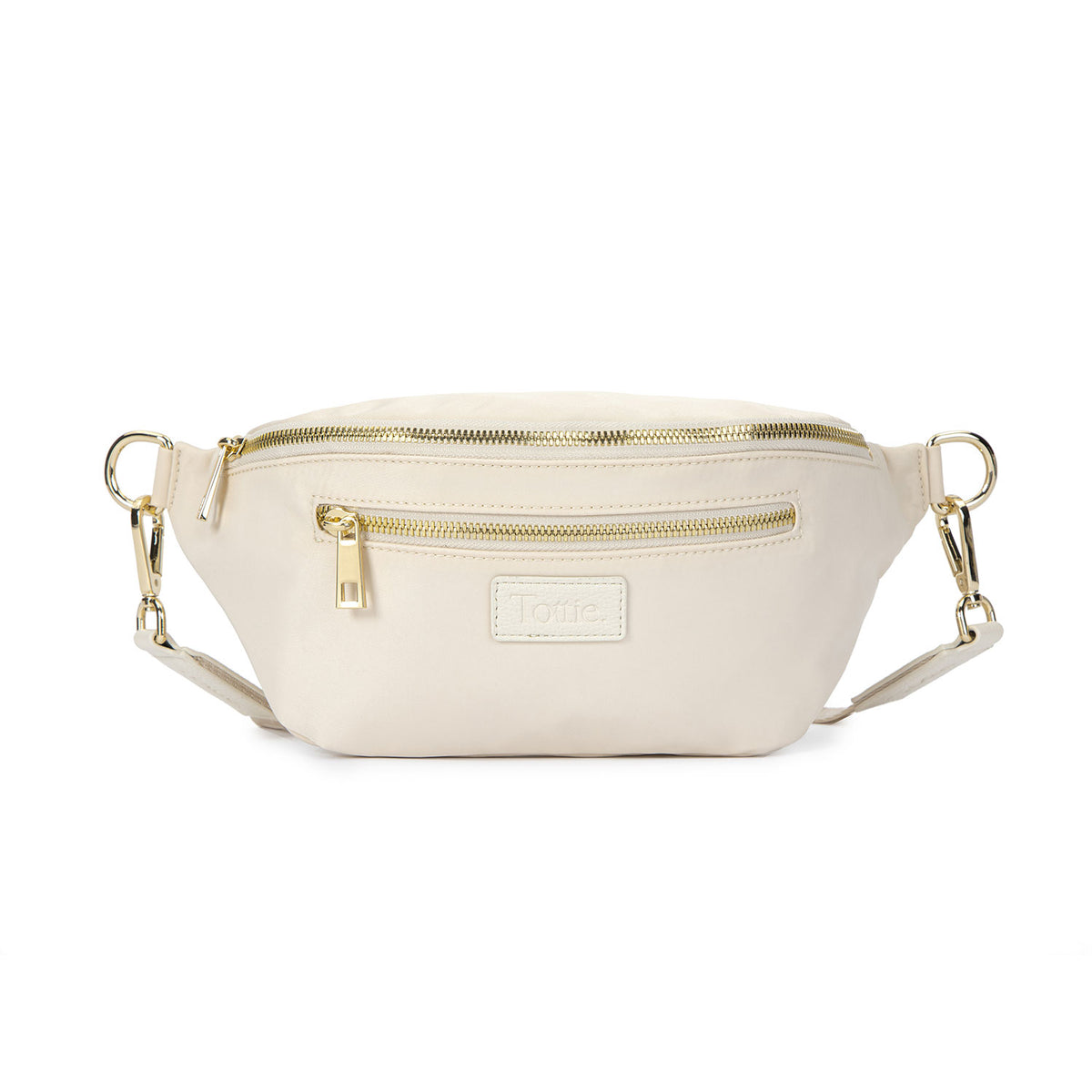 Nylon Bum Bag in Cream | We Don't Have Time For This | Tottie